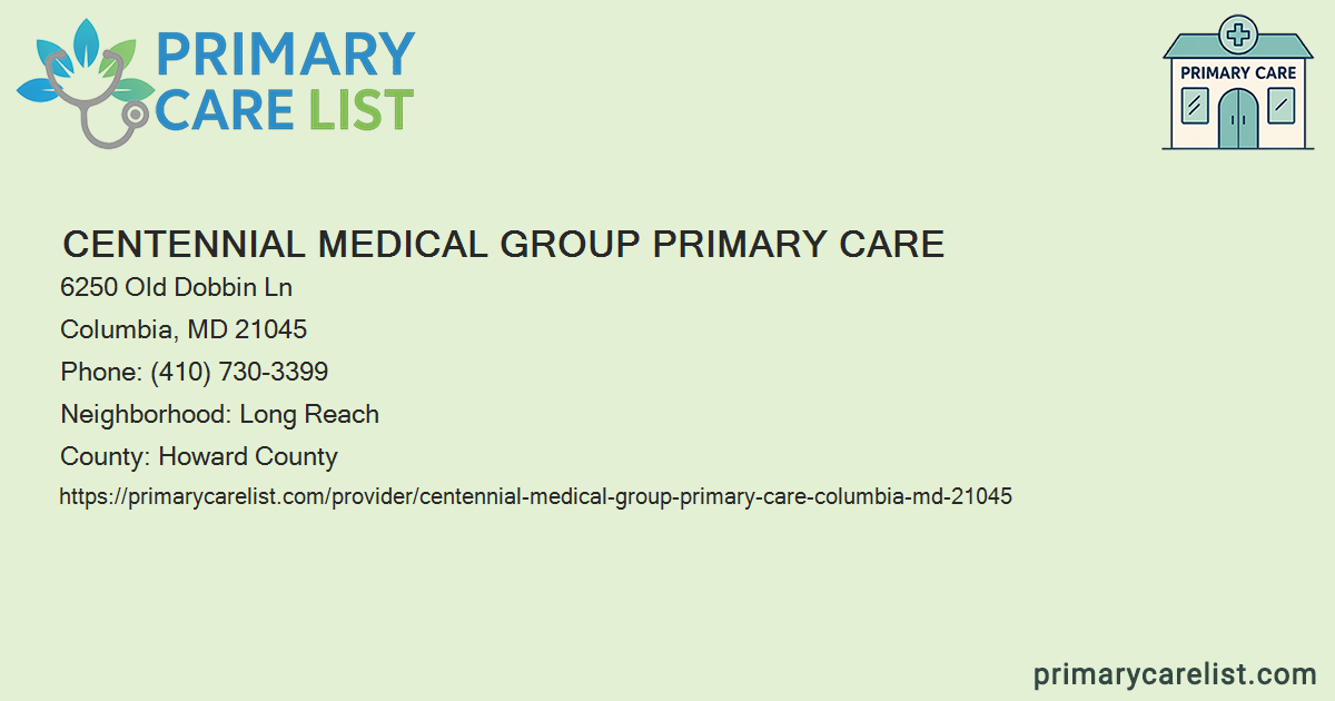 Centennial Medical Group Primary Care - Primary Care in Col
