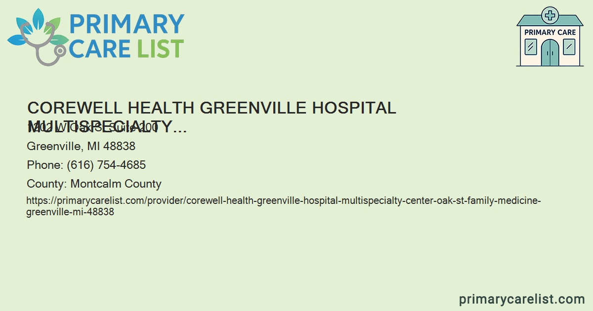 Corewell Health Greenville Hospital Multispecialty Center