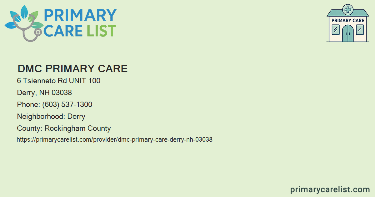 DMC Primary Care - Primary Care in Derry, NH 03038