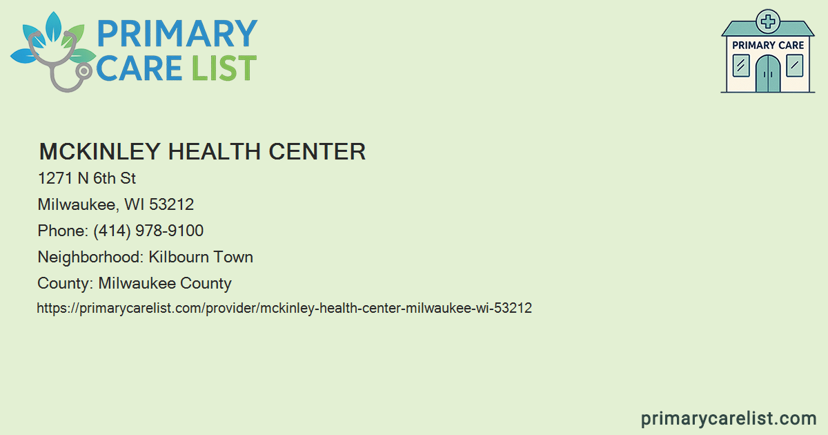 McKinley Health Center - Primary Care in Milwaukee, WI 5321