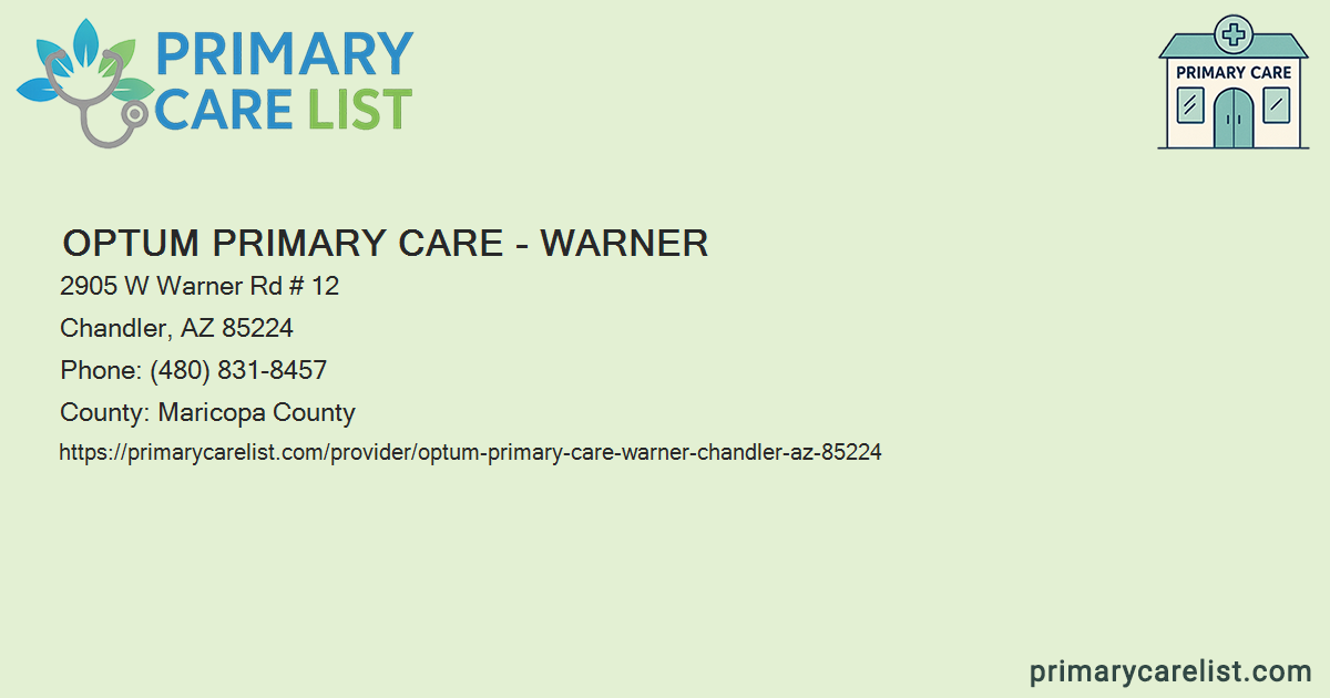 Optum Primary Care - Warner - Primary Care in Chandler, AZ
