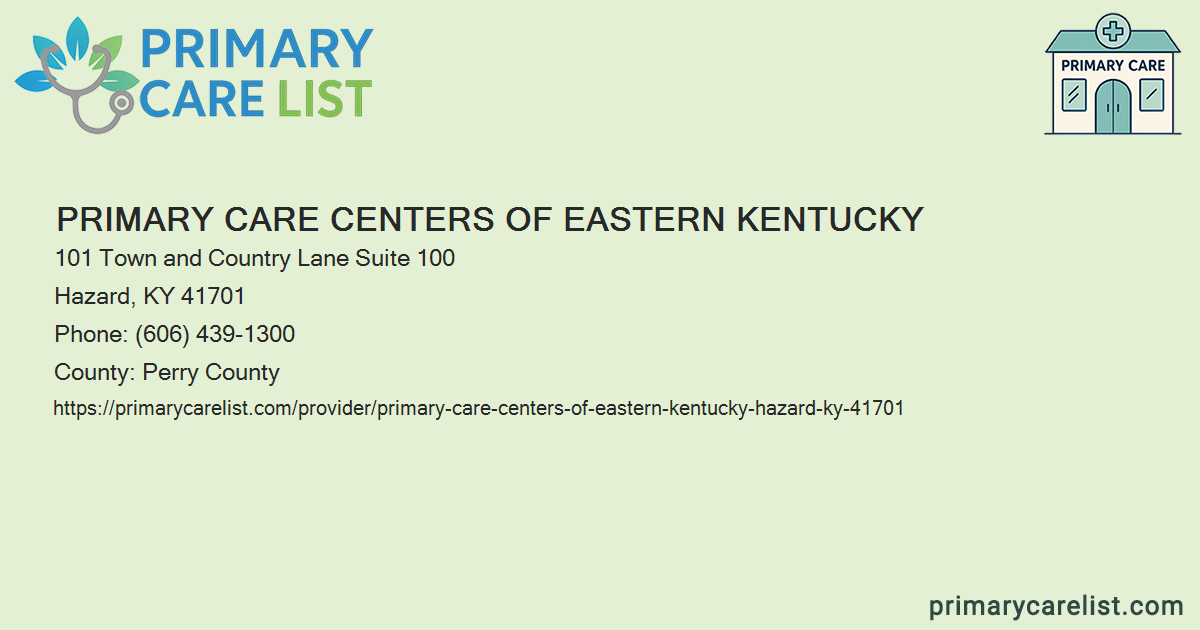 Primary Care Centers Of Eastern Kentucky Primary Care In