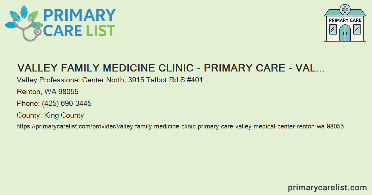 Valley Family Medicine Clinic - Primary Care - Valley Medic